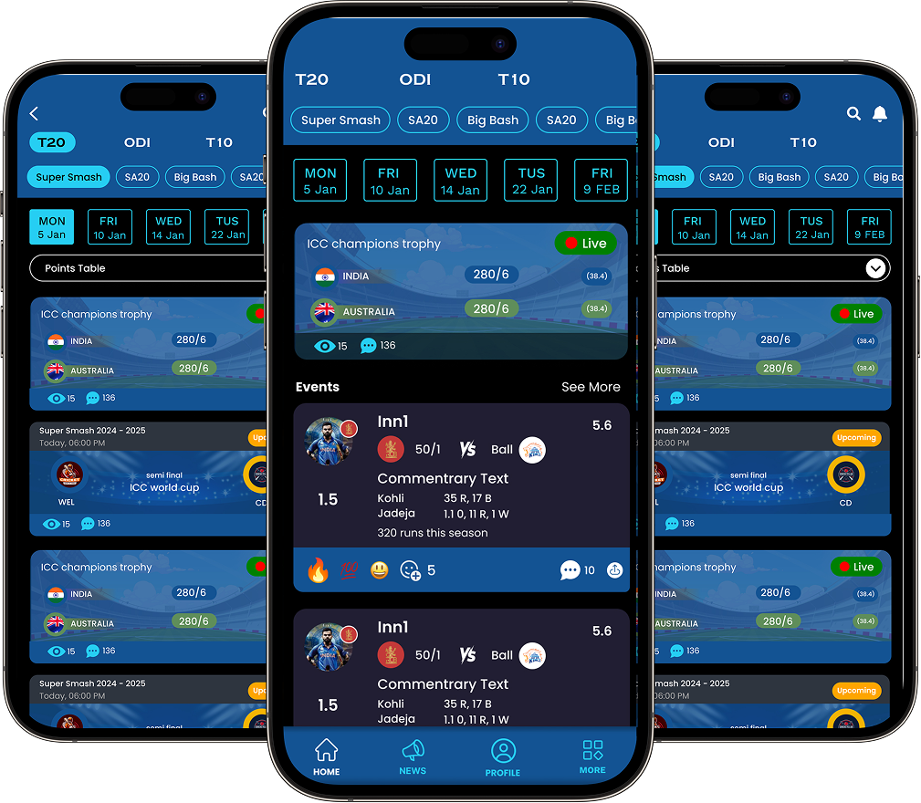 Cricket Live Score App Development Company | Technoloader